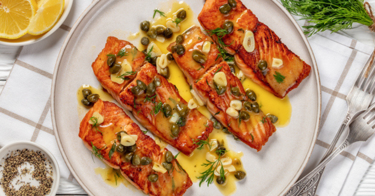 Salmon Piccata with Lemon Caper Sauce – Oceanbox
